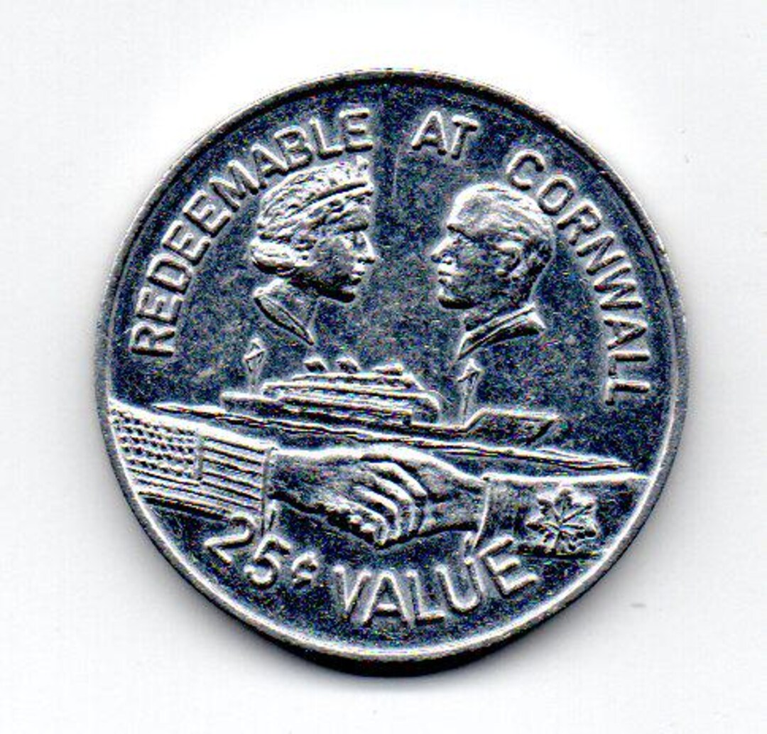 QUEEN ELIZABETH Ii/prince Phillip 1959 Seaway City Opening Aluminum ...