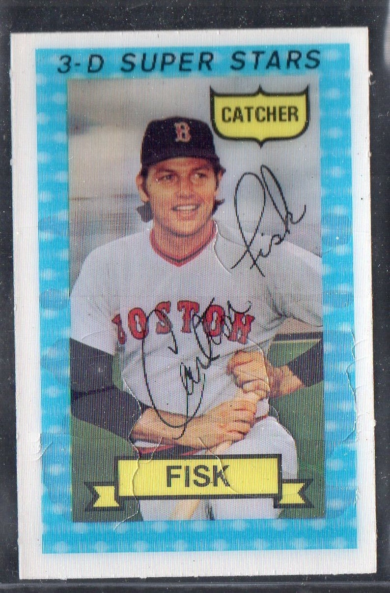 CARLTON FISK 1974 Kellogg's #5 Baseball Card (low Grade) - Boston Red ...