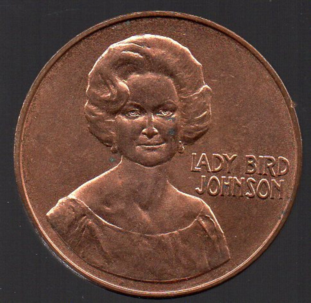 LADY BIRD JOHNSON 1984 Beautification of America Token - Etsy