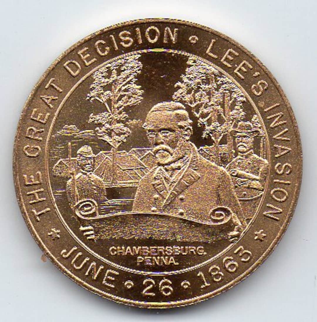 ROBERT E LEE Vintage 1963 Civil War Centennial Token Coin ...
