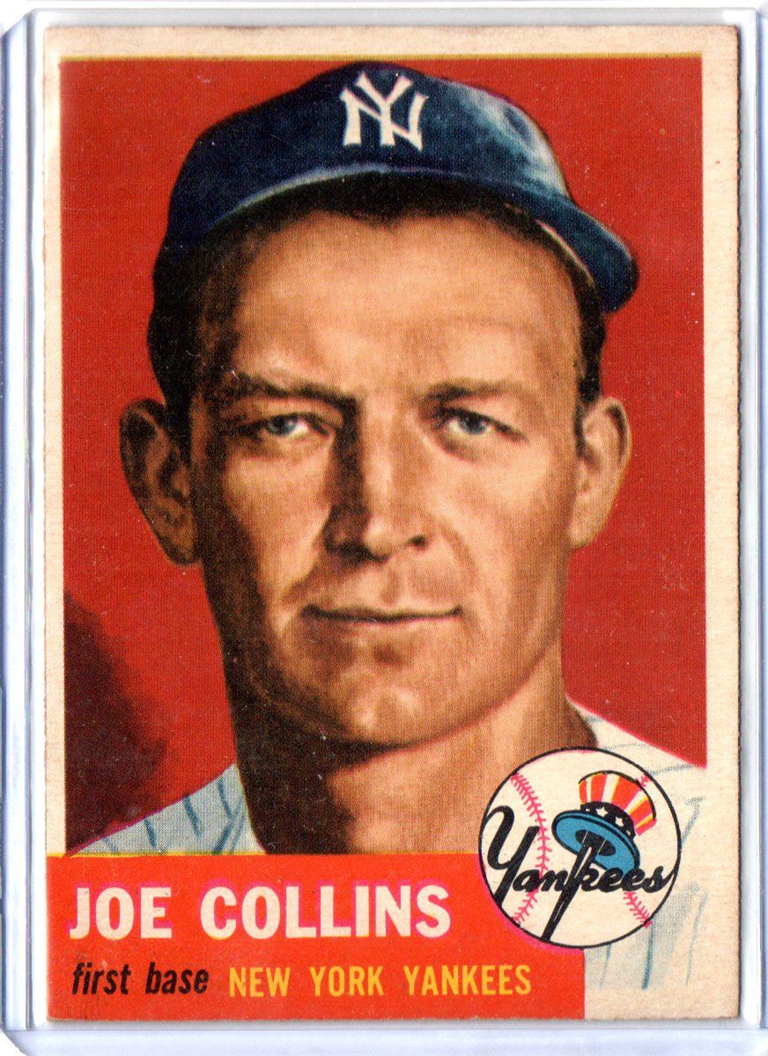 JOE COLLINS 1953 Topps #9 Baseball Card - New York Yankees - Etsy