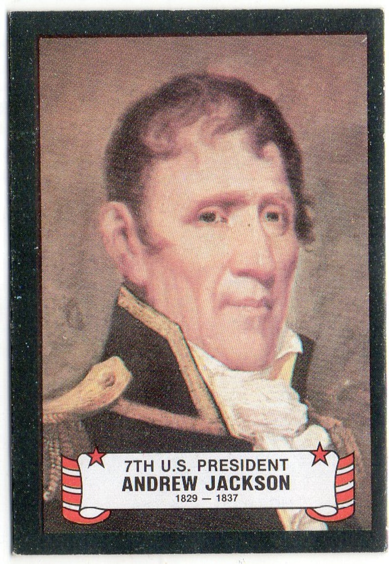 ANDREW JACKSON 1980 Kellogg's Presidents 7 Collectible - Etsy