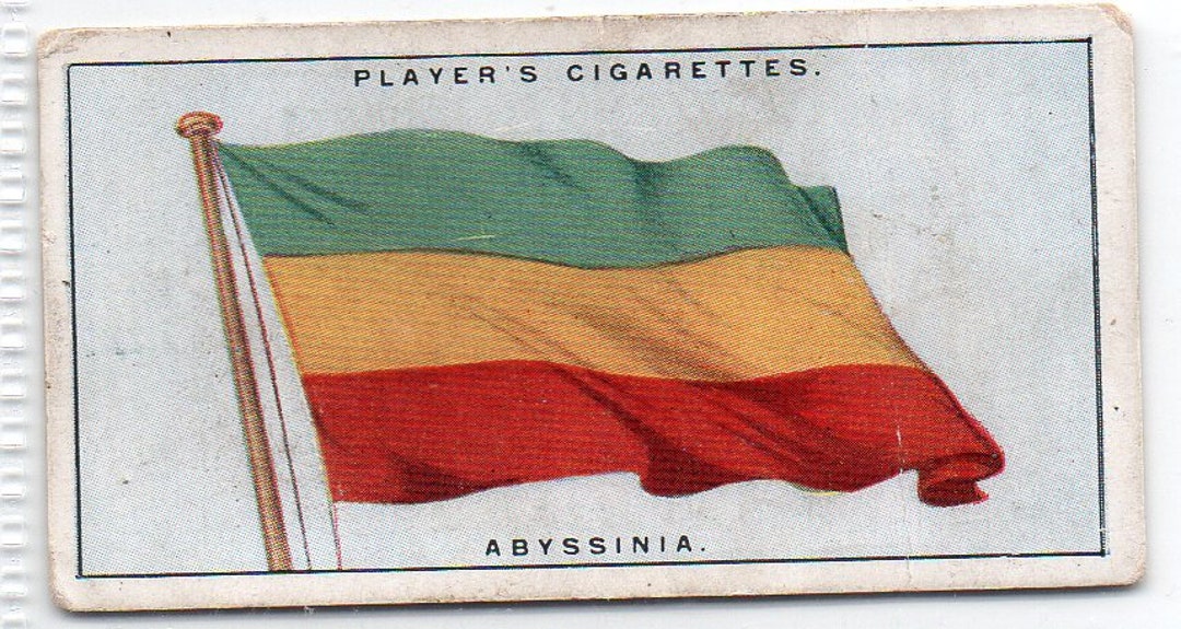 ABYSSINIA ETHIOPIA 1928 Player Flags of the League of Nations 1 ...