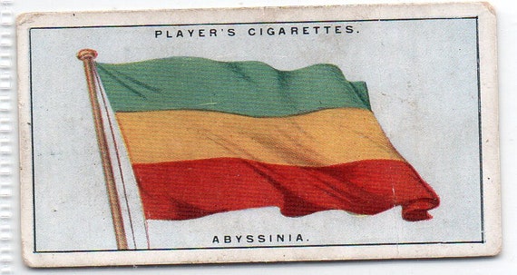 ABYSSINIA ETHIOPIA 1928 Player Flags of the League of - Etsy