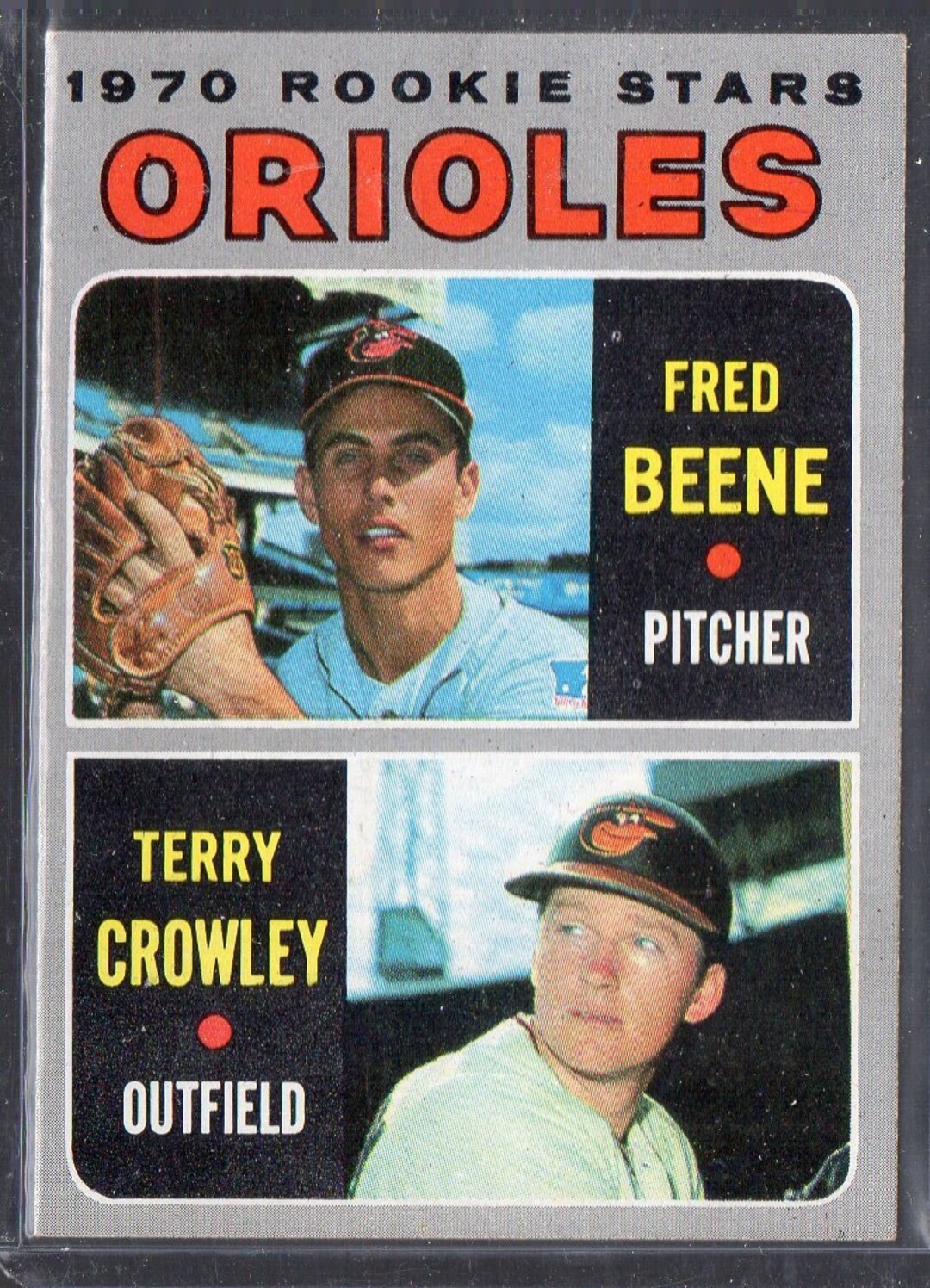 Terry Crowley Fred Beene Rc 1970 Topps #121 Baseball Card - Baltimore