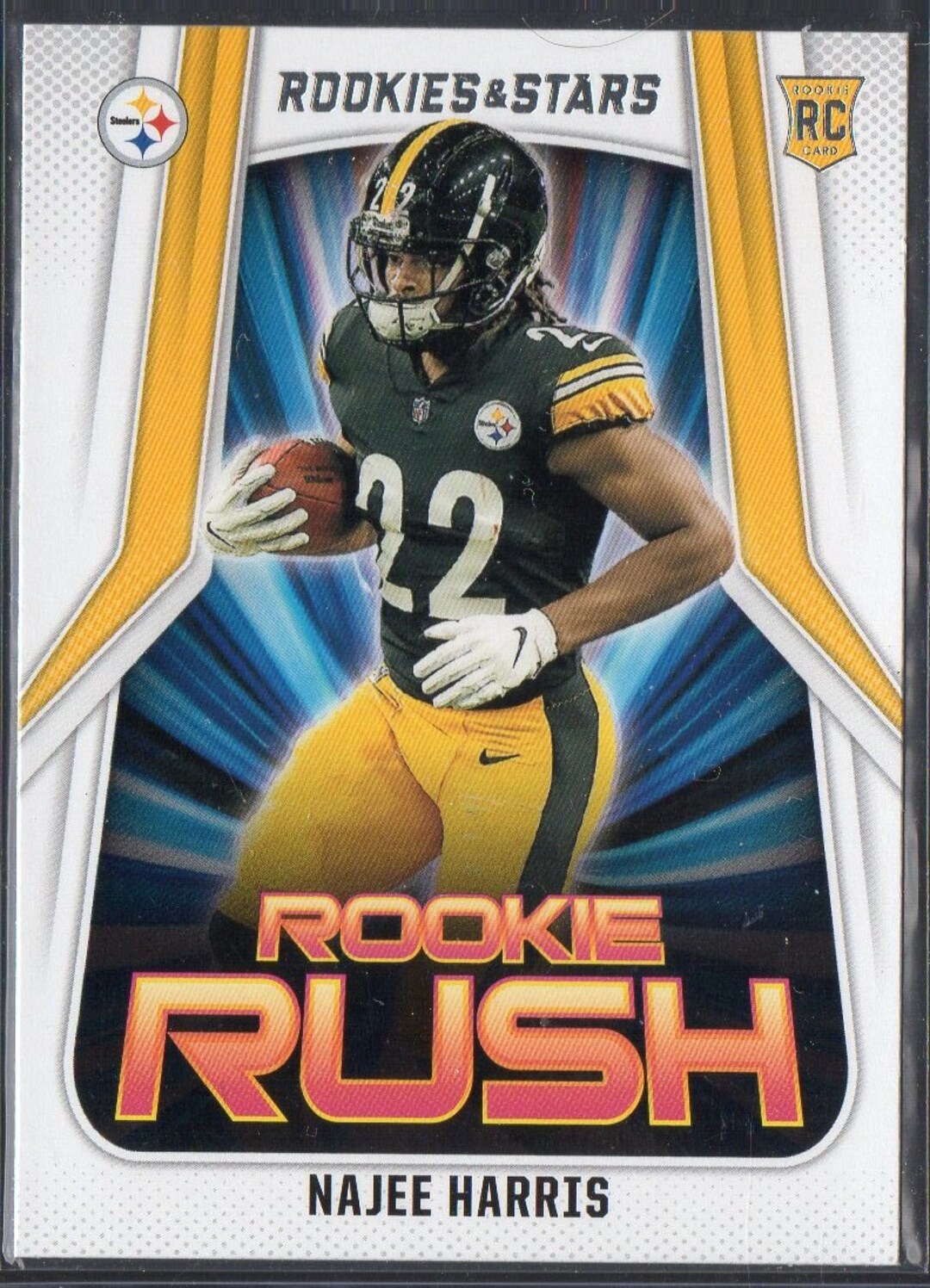 NAJEE HARRIS 2021 Panini R&S Rookie Rush #12 Football Card - Pittsburgh ...