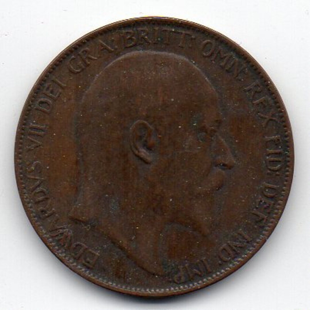 KING EDWARD VII 1905 Great Britain Large Penny Coin - Etsy