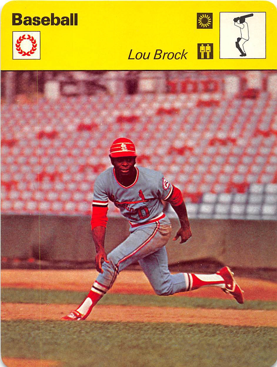 LOU BROCK 1979 Editions Rencontre Sportscasters Card St | Etsy