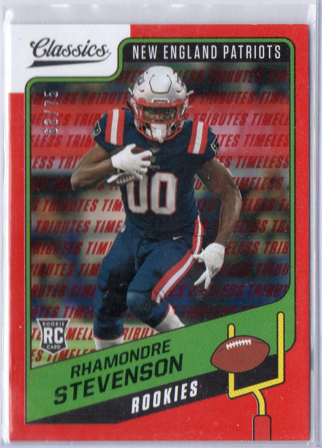 RHAMONDRE STEVENSON RC 2021 Panini Classics #187 Timeless Red Parallel ...