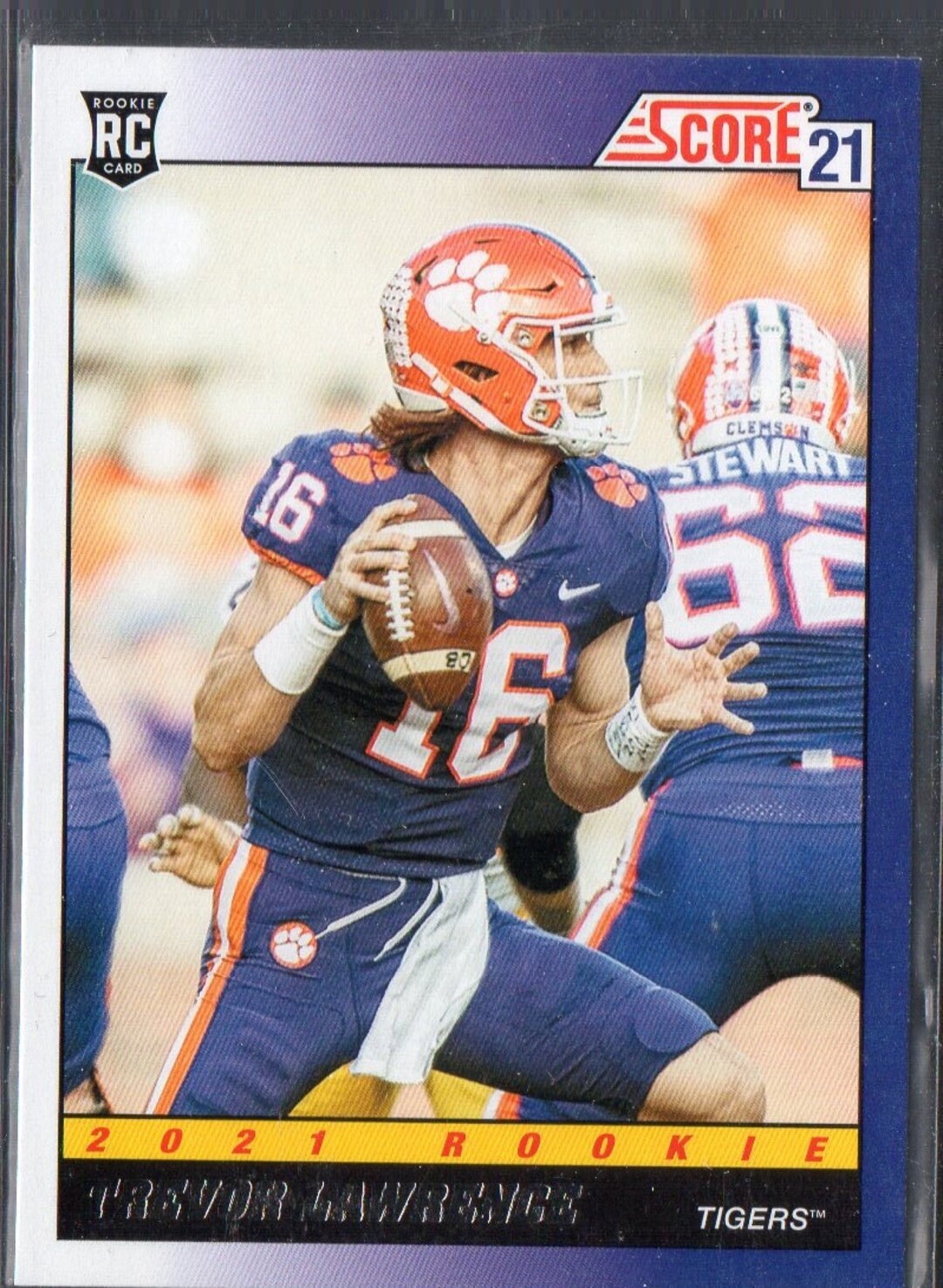 TREVOR LAWRENCE 2021 Score Throwback #1 Football Card - Jacksonville ...