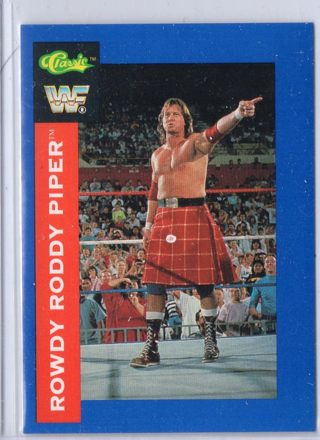 ROWDY RODDY Piper 1991 Classic WWF Wrestling Card 98 - Etsy