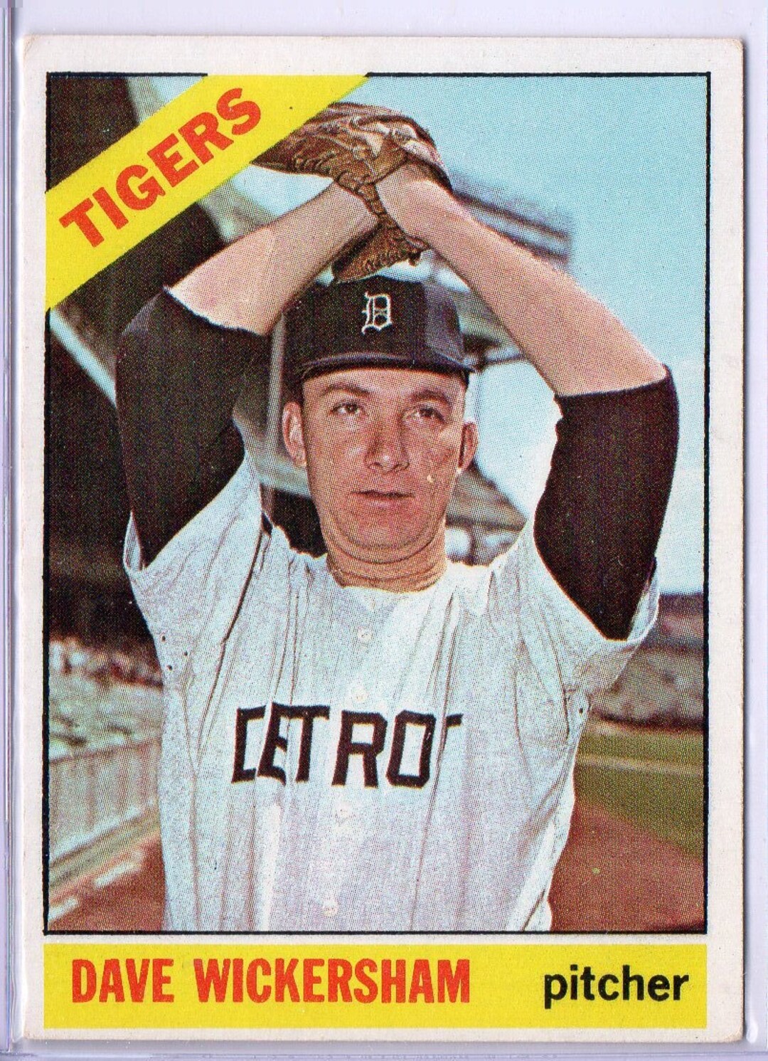 DAVE WICKERSHAM 1966 Topps #58 Baseball Card - Detroit Tigers - Etsy
