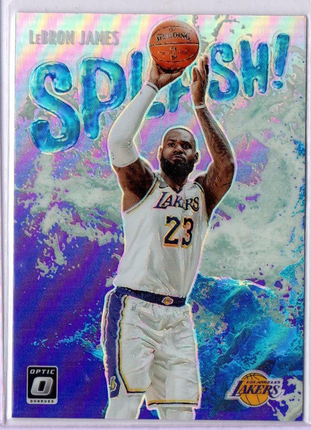 LEBRON JAMES 2021 Donruss Optic Splash #11 Purple Prizm Parallel ...