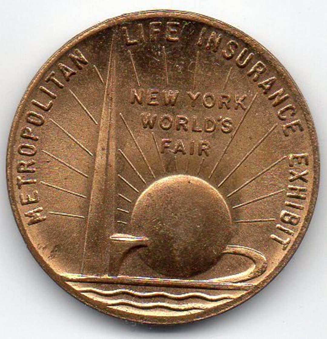 1939 New York World's Fair Coin Token - Metropolitan Life Insurance - Etsy