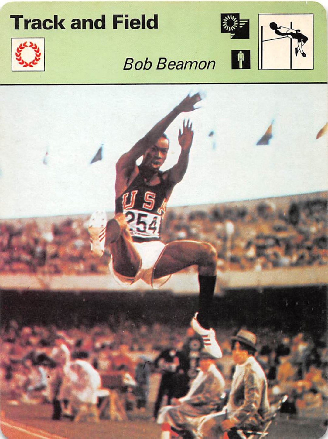 BOB BEAMON 1977 Editions Rencontre Sportscasters Card - Etsy