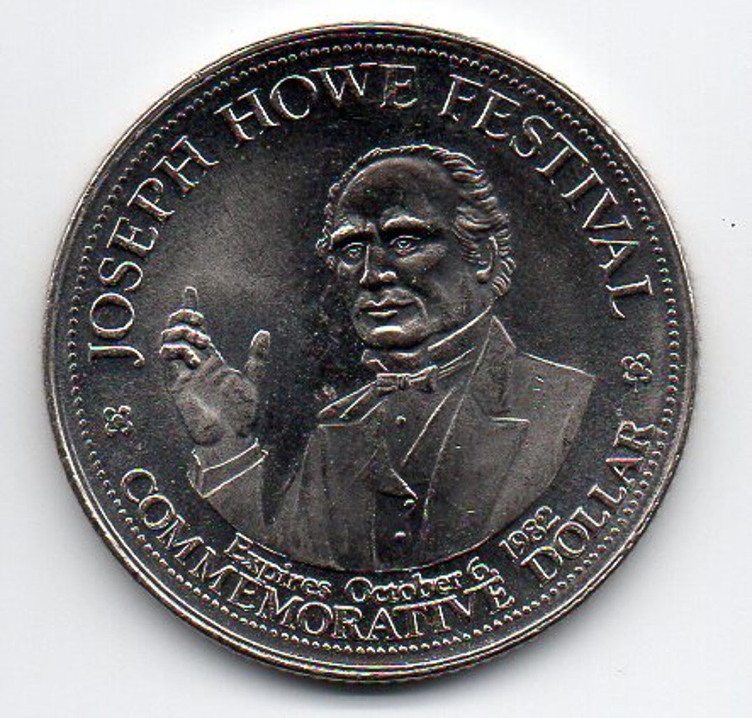 JOSEPH HOWE FESTIVAL 1982 Canada Souvenir Commemorative Dollar Token ...