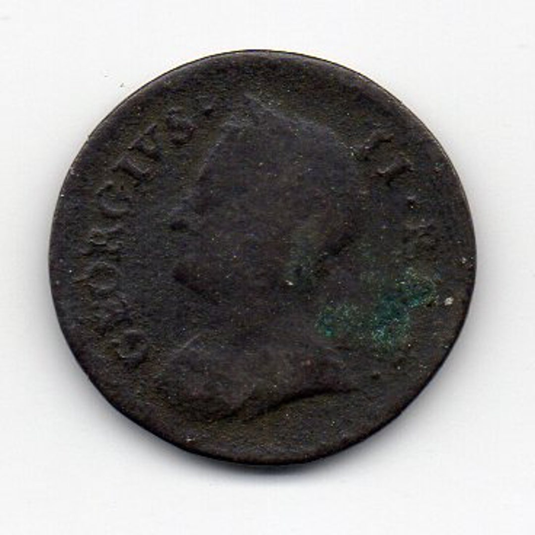 KING GEORGE II 1749 Great Britain Farthing Coin - Etsy