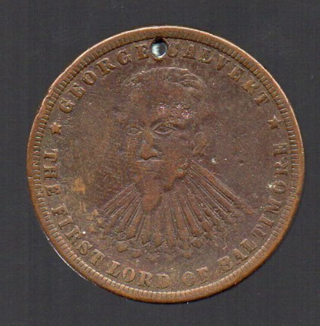 GEORGE CALVERT 1880 Baltimore Jubiläum Token Münze - Etsy Österreich