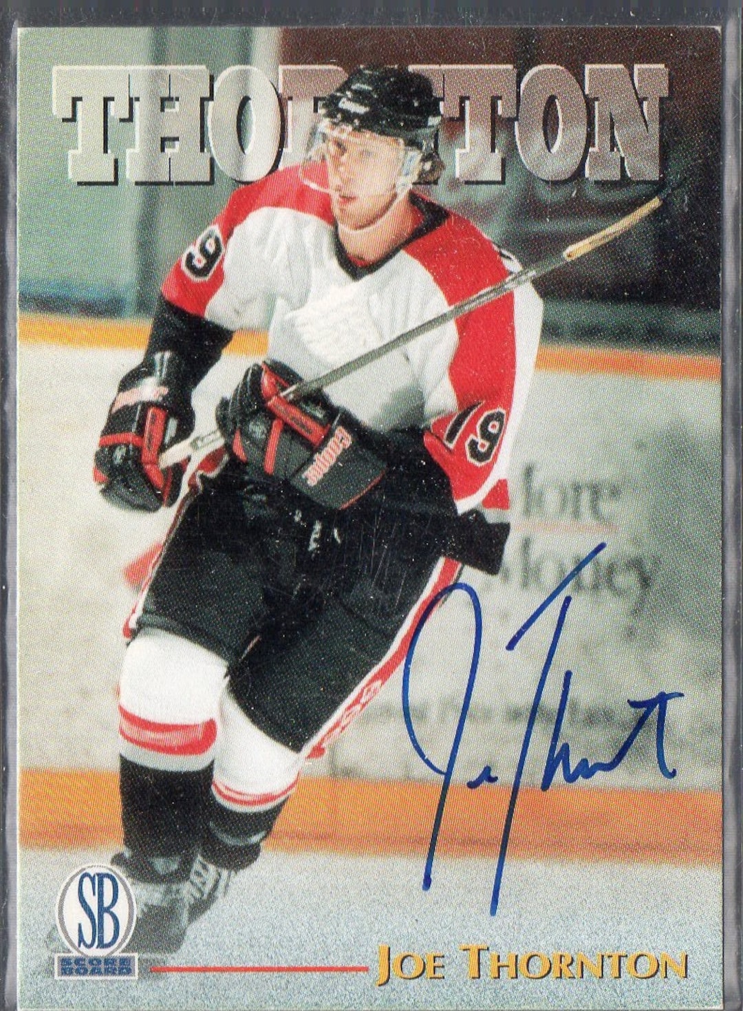 JOE THORNTON 1997 Score Board Autograph Hockey Card - Boston Bruins - Etsy