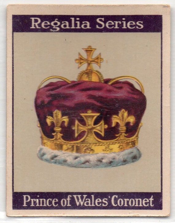 Prince OF WALES CORONET 1925 Carreras/turf Regalia Series - Etsy