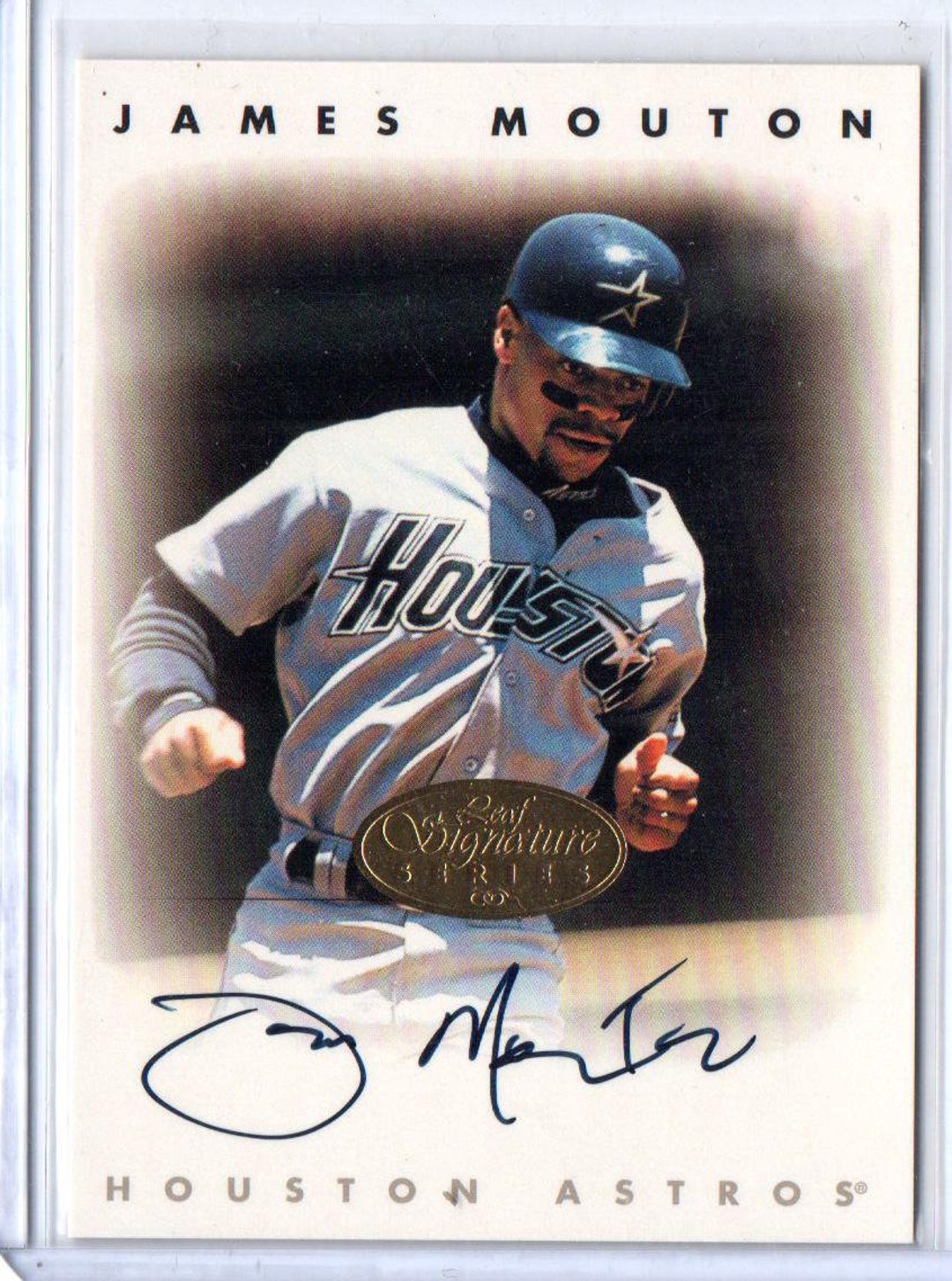 JAMES MOUTON 1996 Leaf Signature Gold Autograph Baseball Card - Houston ...