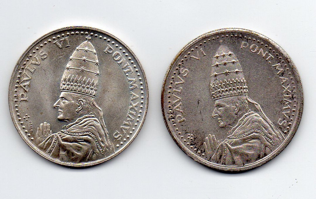 POPE PAULUS VI C.1970's Vatican Token Coins Lot 2 - Etsy