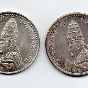POPE PAULUS VI C.1970's Vatican Token Coins Lot 2 - Etsy
