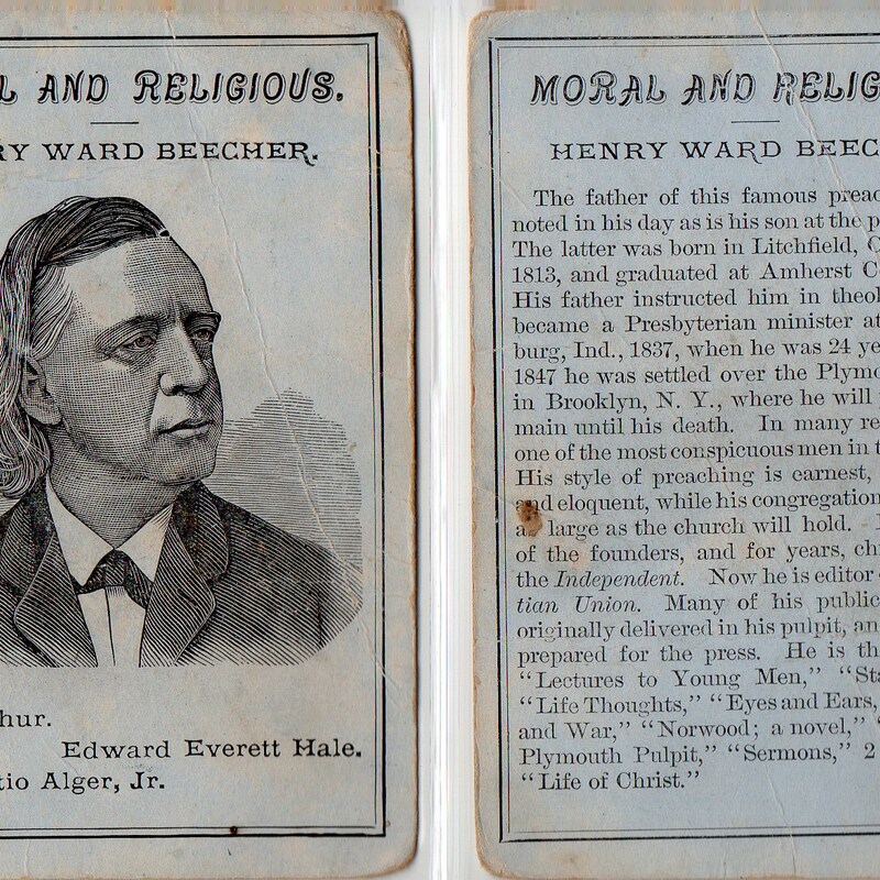 Henry Ward Beecher - Etsy