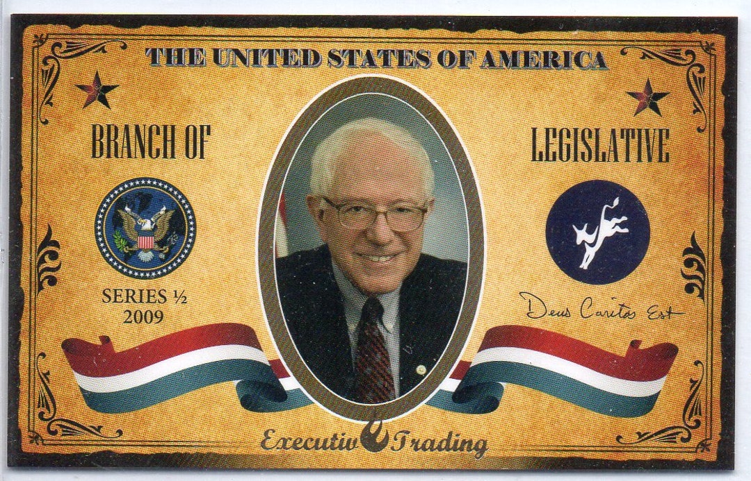BERNIE SANDERS 2009 Executive Trading Cards Politicians #VT1S - Vermont ...
