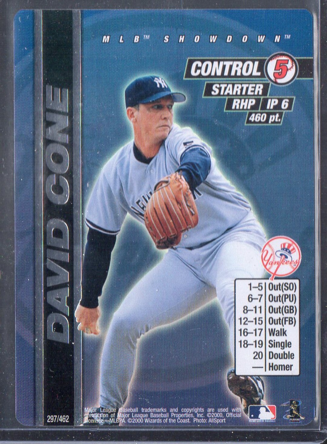 DAVID CONE 2000 MLB Showdown 1st Edition #297 Baseball Card - New York ...