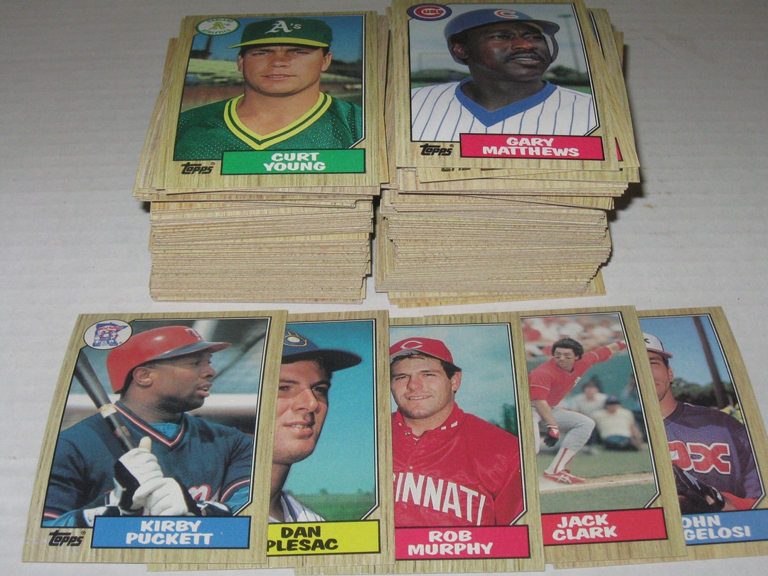 1987 Topps Baseball Card Lot - 200+ Assorted Cards - Etsy