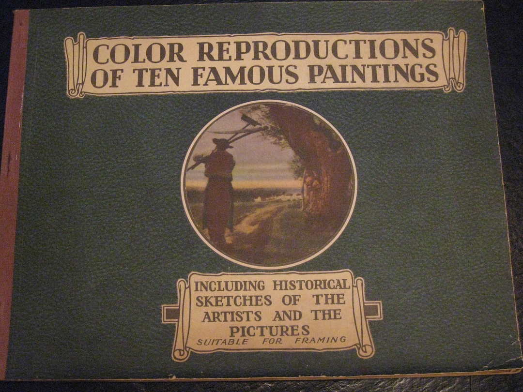 Color Reproductions of Ten Famous Paintings - Vintage 1932 Art Prints ...