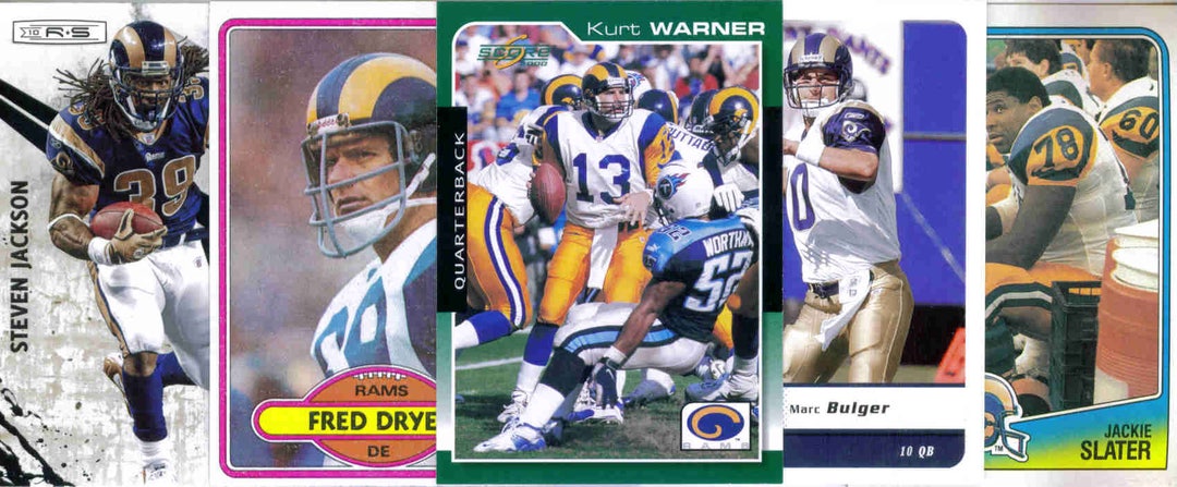 St. Louis/los ANGELES RAMS Football Team Lot - 150 Assorted Cards - Etsy
