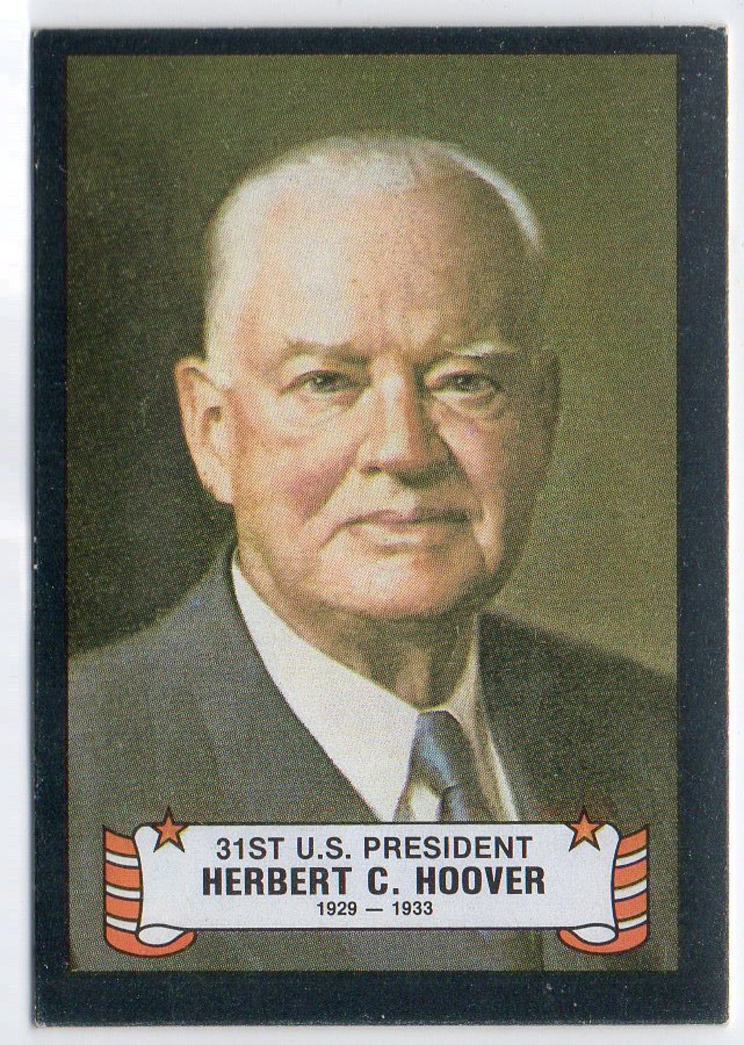 HERBERT HOOVER 1980 Kellogg's Presidents #30 Collectible Card - Etsy