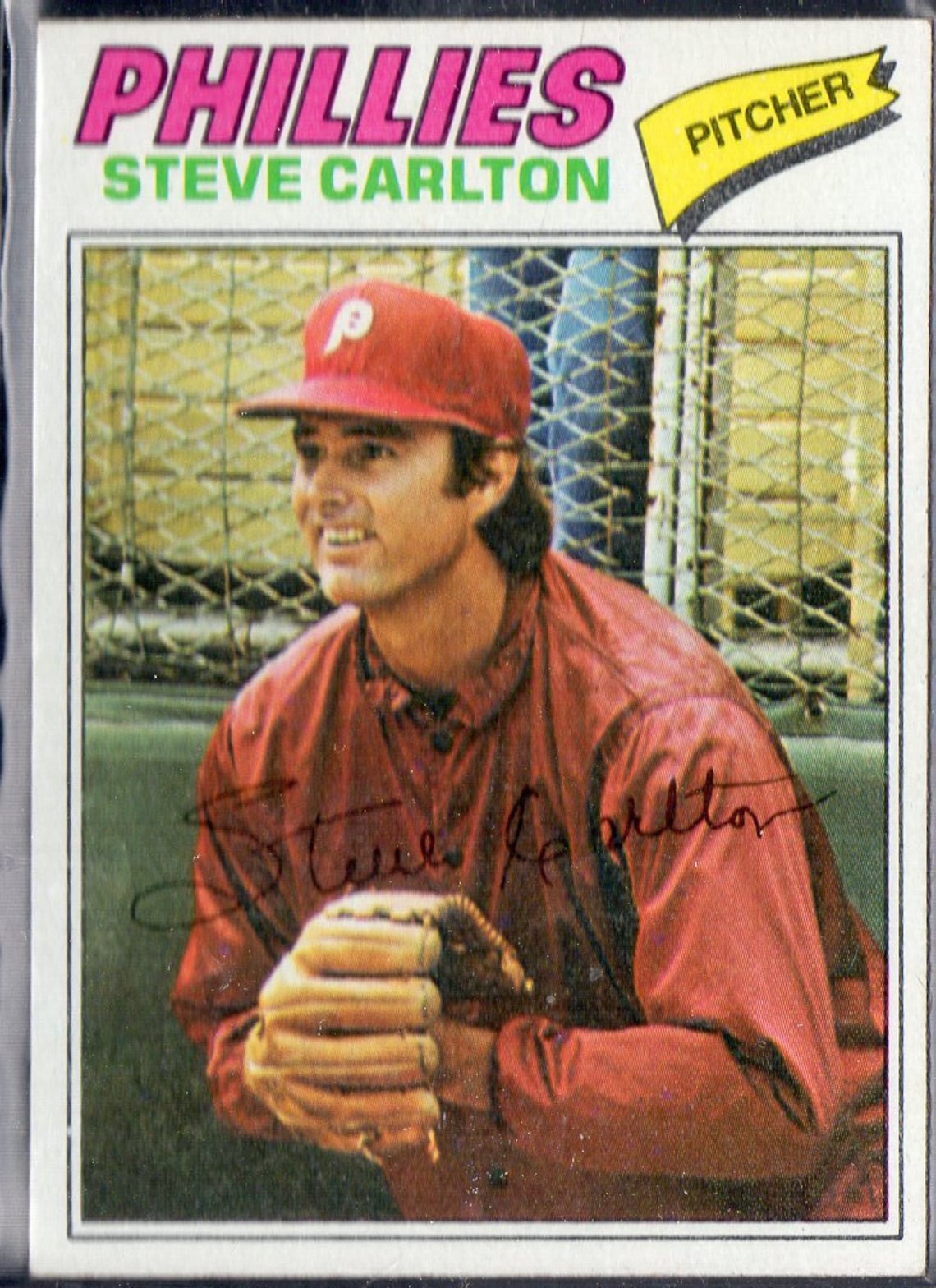 STEVE CARLTON 1977 Topps #110 Baseball Card - Philadelphia Phillies - Etsy