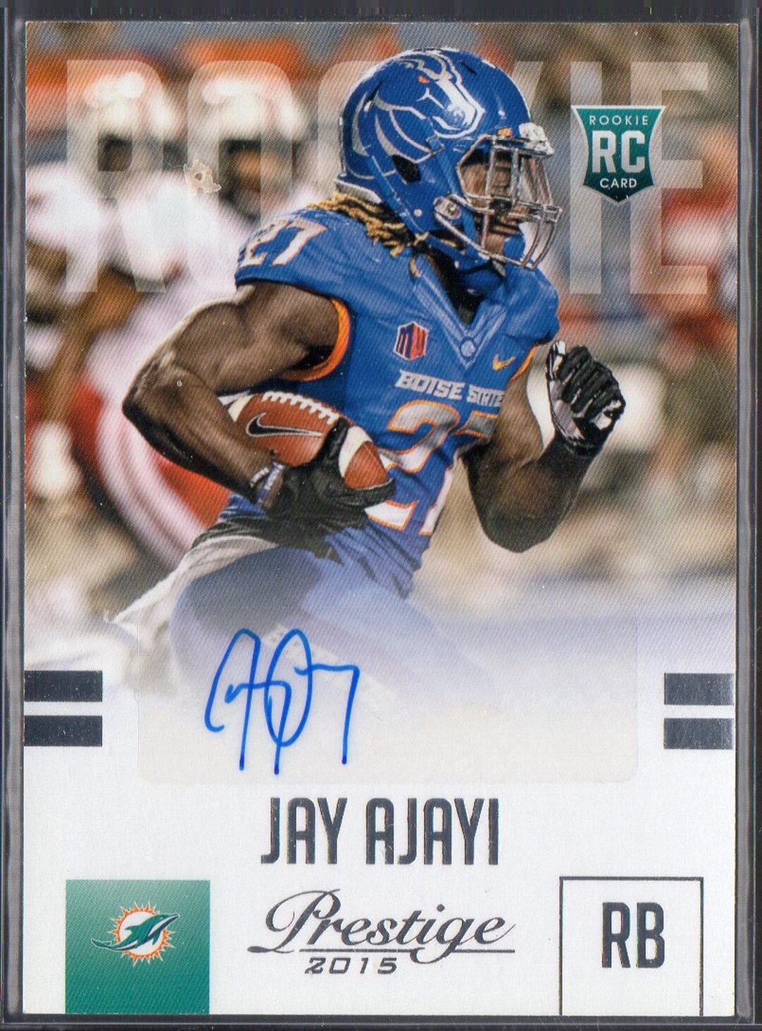 JAY AJAYI 2015 Panini Prestige 247 Rookie Autograph Football Card Miami ...