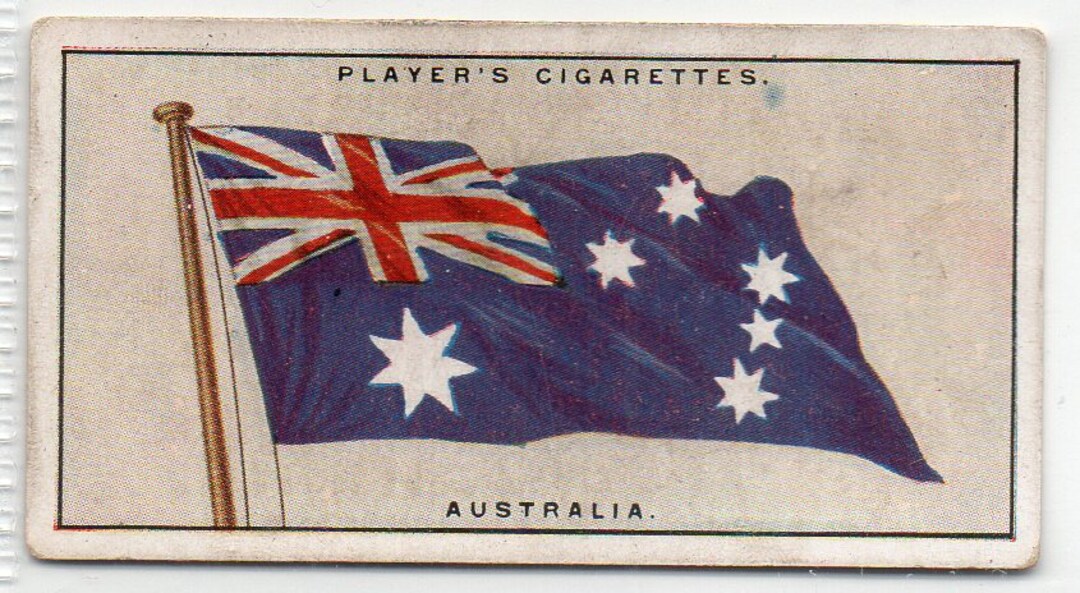 AUSTRALIA 1928 Player Flags of the League of Nations #4 Cigarette Card ...
