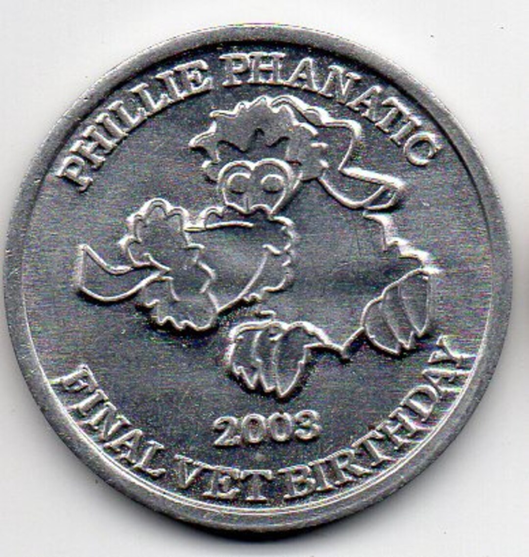 2003 Citizens Bank Phillie Phanatic Aluminum Token Coin Philadelphia ...