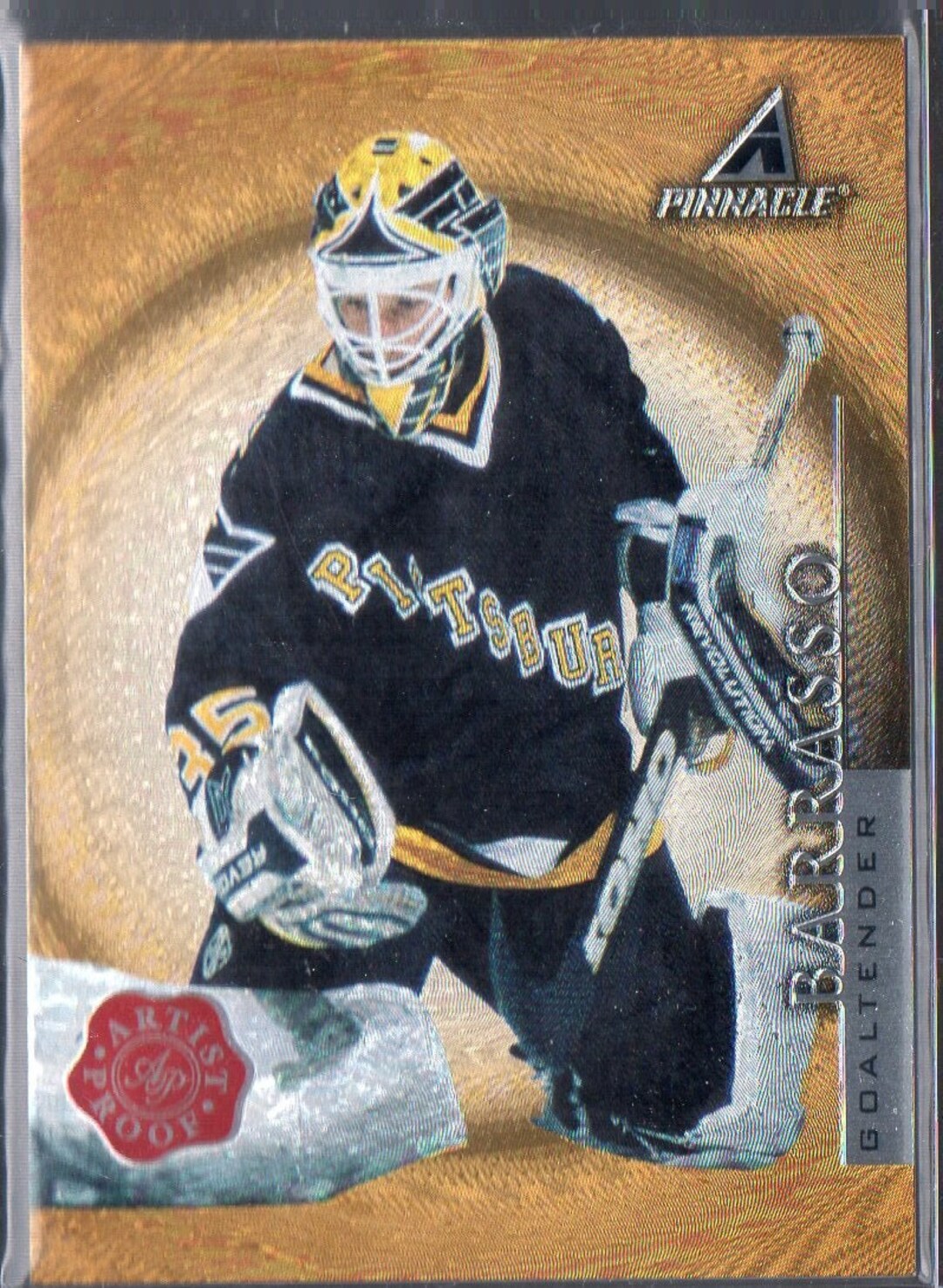 TOM BARRASSO 1997 Score Pinnacle #76 Artist Proof Parallel Hockey Card ...
