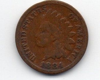 1890 Indian Head One Cent Coin Money Used - Etsy