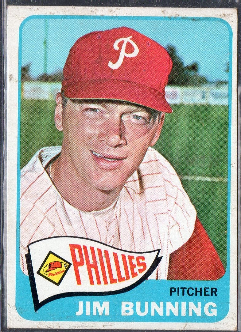 JIM BUNNING 1965 Topps 20 Baseball Card Philadelphia - Etsy