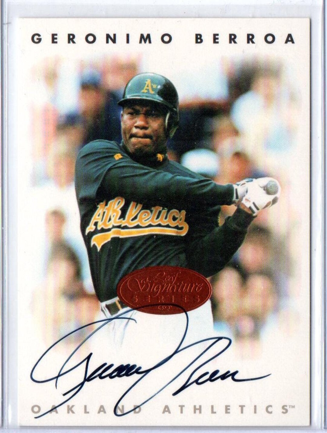 GERONIMO BERROA 1996 Leaf Signature Bronze Autograph Baseball Card ...