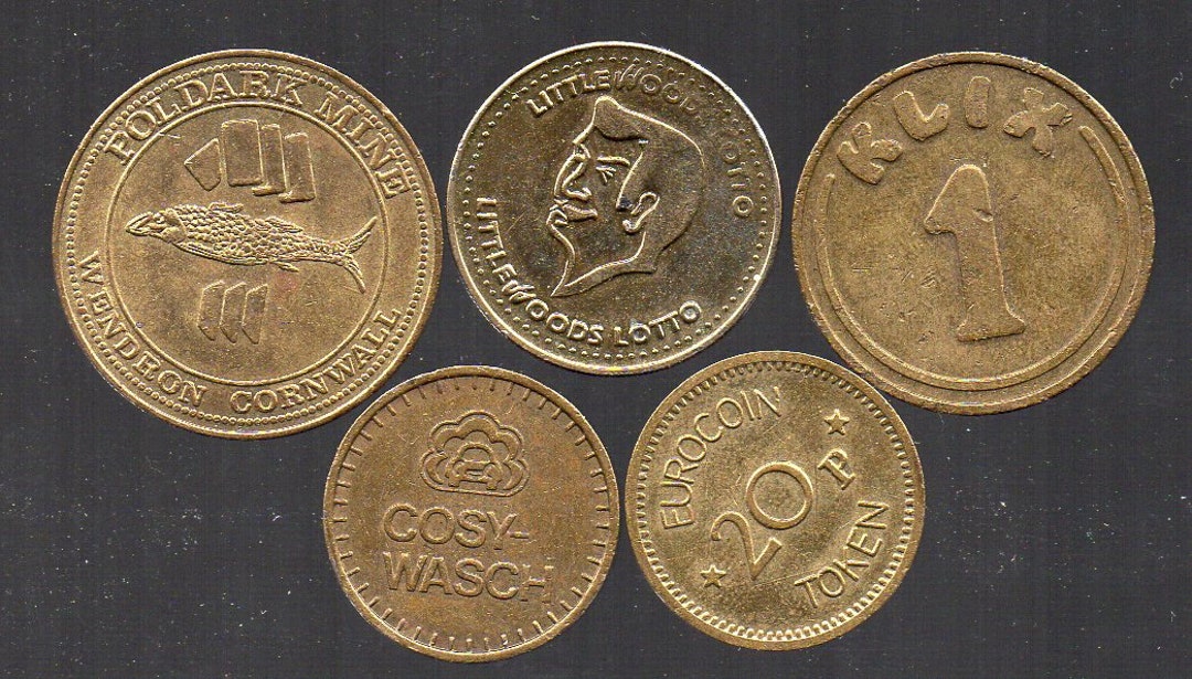 GREAT BRITAIN Vintage Assorted Tokens/medals Lot (5) - Etsy
