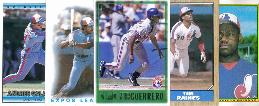 MONTREAL EXPOS Baseball Team Lot - 150 Assorted Cards - Etsy
