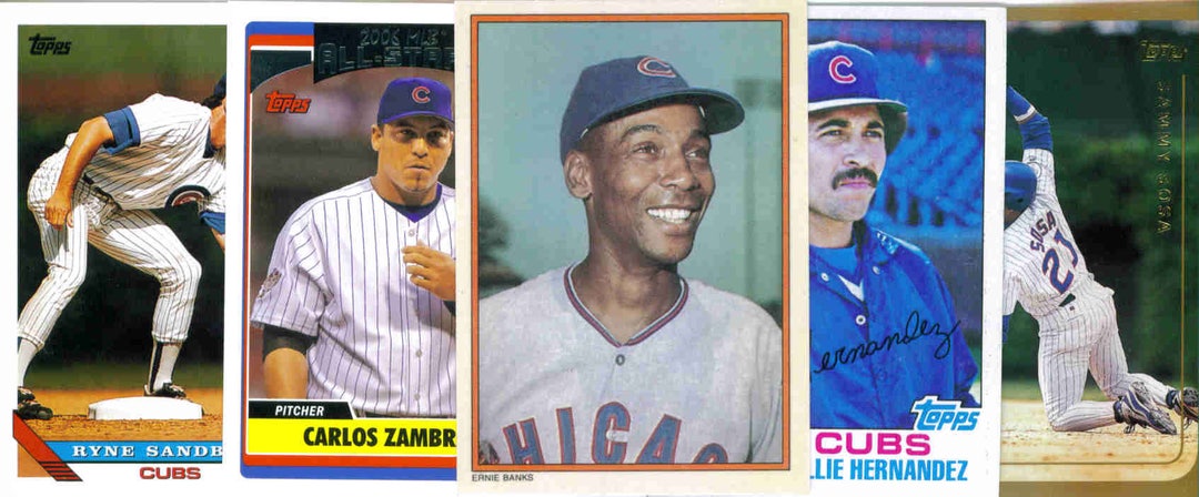 CHICAGO CUBS Baseball Team Lot - 200 Assorted Cards - Etsy