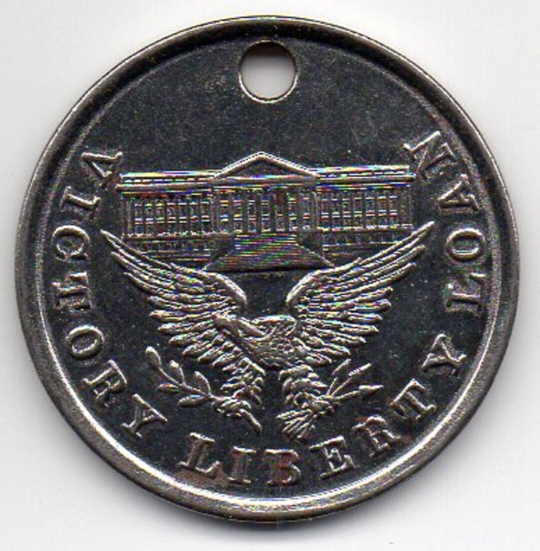 VICTORY LIBERTY LOAN c.1919 World War I German Cannon Token Medal ...