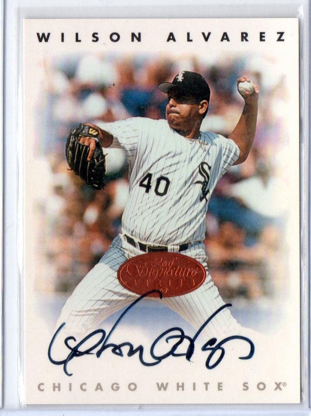 WILSON ALVAREZ 1996 Leaf Signature Bronze Autograph Baseball Card ...