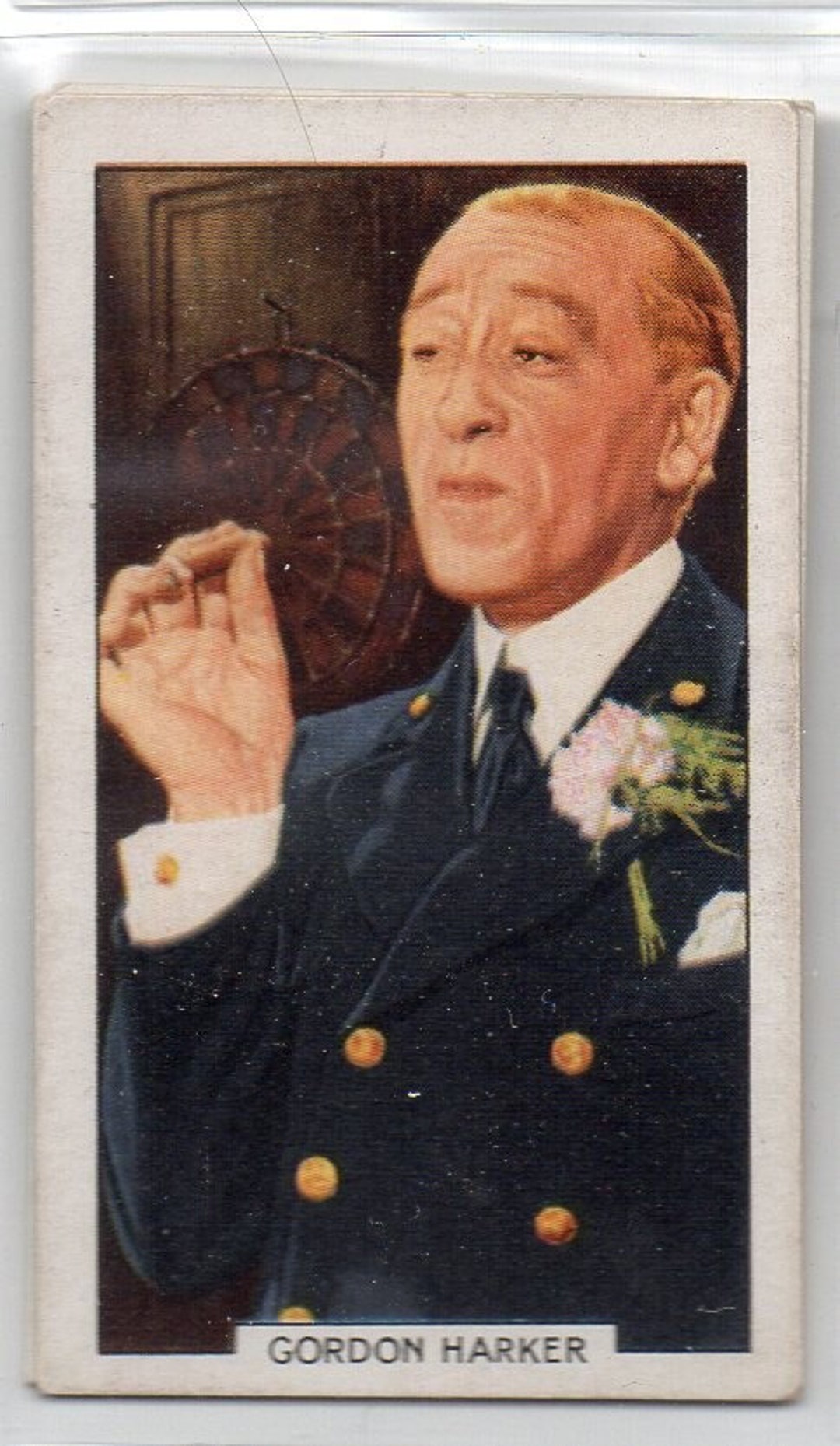 GORDON HARKER 1935 Gallaher Portraits of Famous Stars 21 Cigarette Card ...