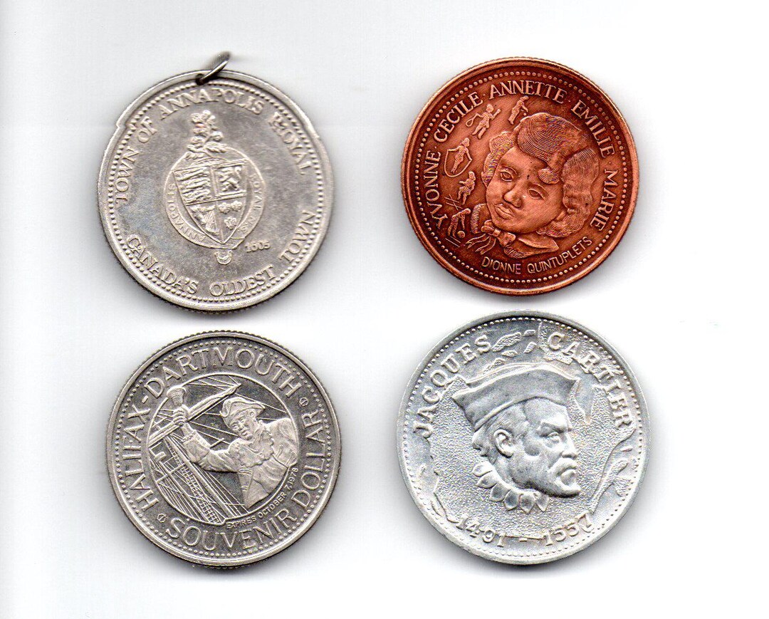 CANADA Vintage Assorted Tokens/medals Lot (4) - Etsy
