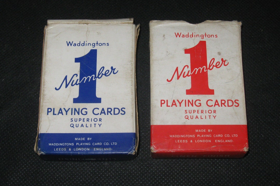 WADDINGTON'S NUMBER 1 Vintage C.1960's Playing Cards Decks Lot (2) - Etsy